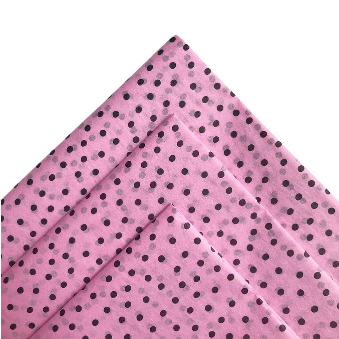 RASPBERRY DOTS 5 Tissue Paper Sheets Gift Present Wrapping - Etsy