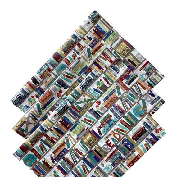 BOOKISH tissue paper sheets gift present wrapping craft supply retail ...