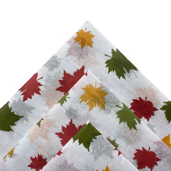FALL FUN tissue paper sheets gift present wrapping craft supply retail ...