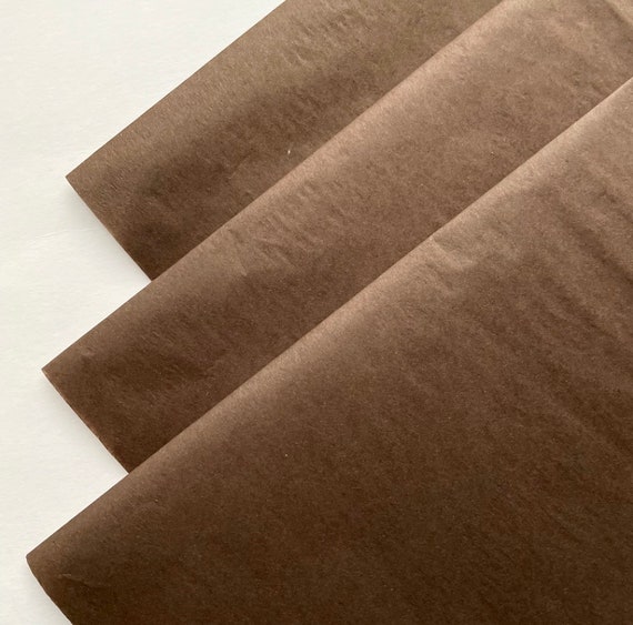 TISSUE PAPER SHEETS sable brown woodland forest retail and gift ...