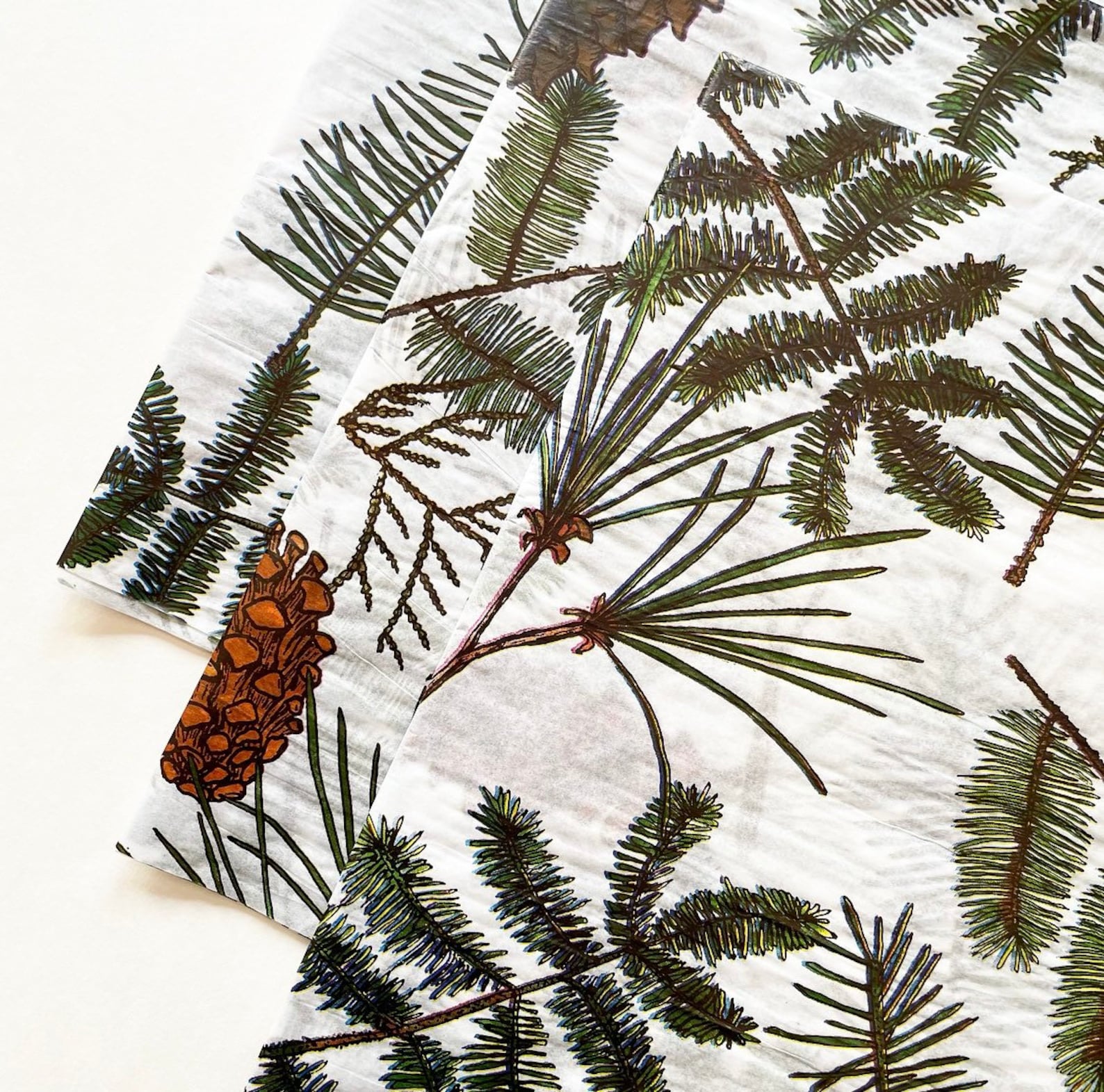 EVERGREEN PINE 103 in Stock Tissue Sheets Gift Wrap Craft Supply Retail ...