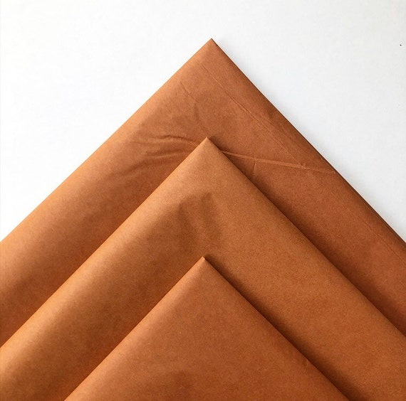 TISSUE PAPER SHEETS rust burnt orange sienna retail and gift wrapping ...