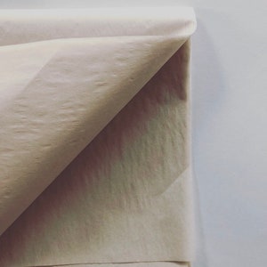 TISSUE PAPER SHEETS White Beige Tan Kraft Retail and Gift Wrapping ...