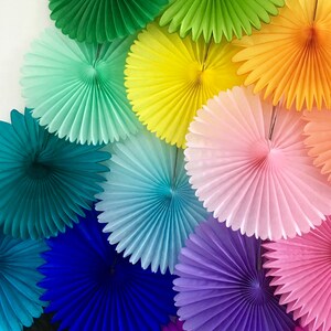 CLOSEOUT Tissue Paper Fan Wedding Decorations Birthday Party Backdrop ...
