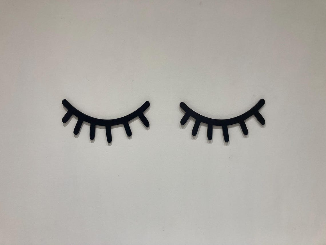 Eyelashes Laser Cut Wooden Wall Art Decor, Wall Design,wooden Wall ...