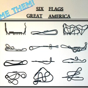Six Flags Great America Set, 3D Print, Six Flags, Six Flags Track ...