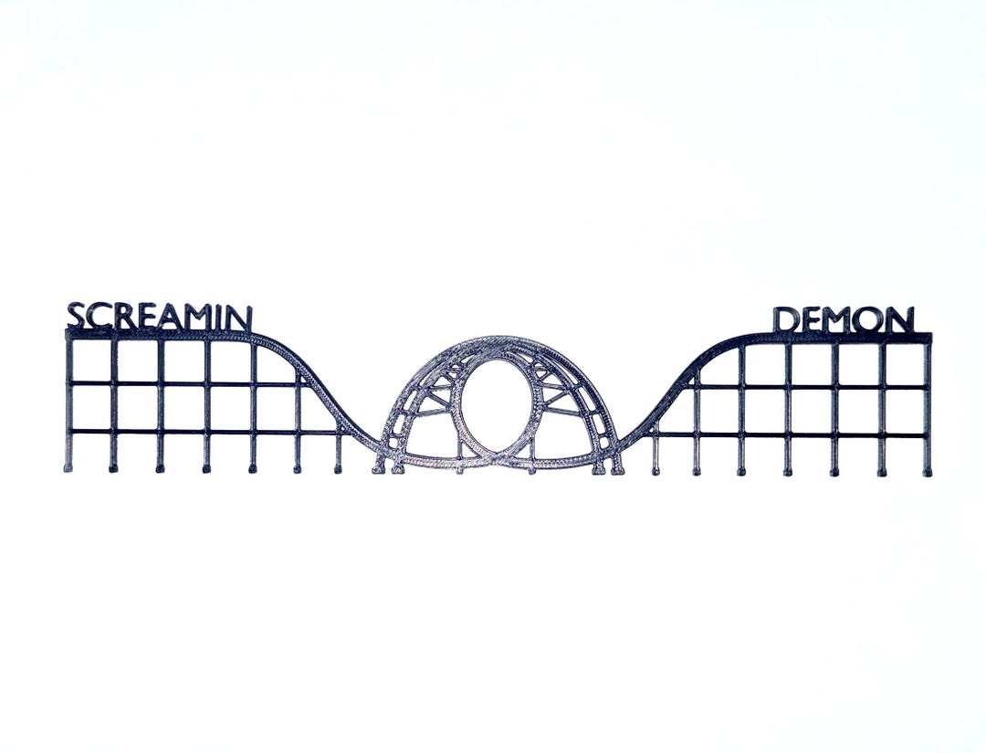 Customized Roller Coaster 3D Print Wall Art Your Name Here Track ...