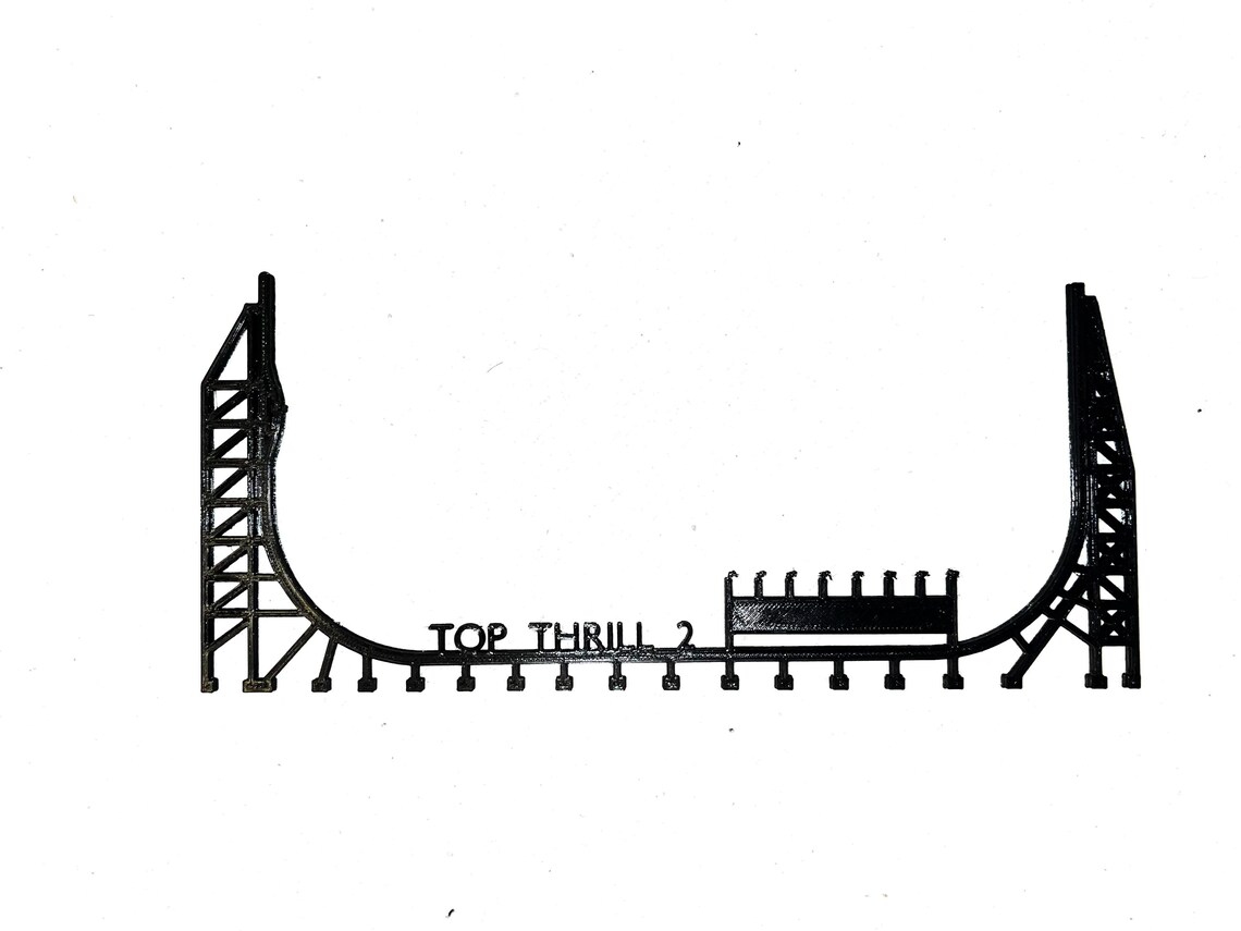 Cedar Point Roller Coaster Set, 3D Print, Cedar Point Track Layout ...