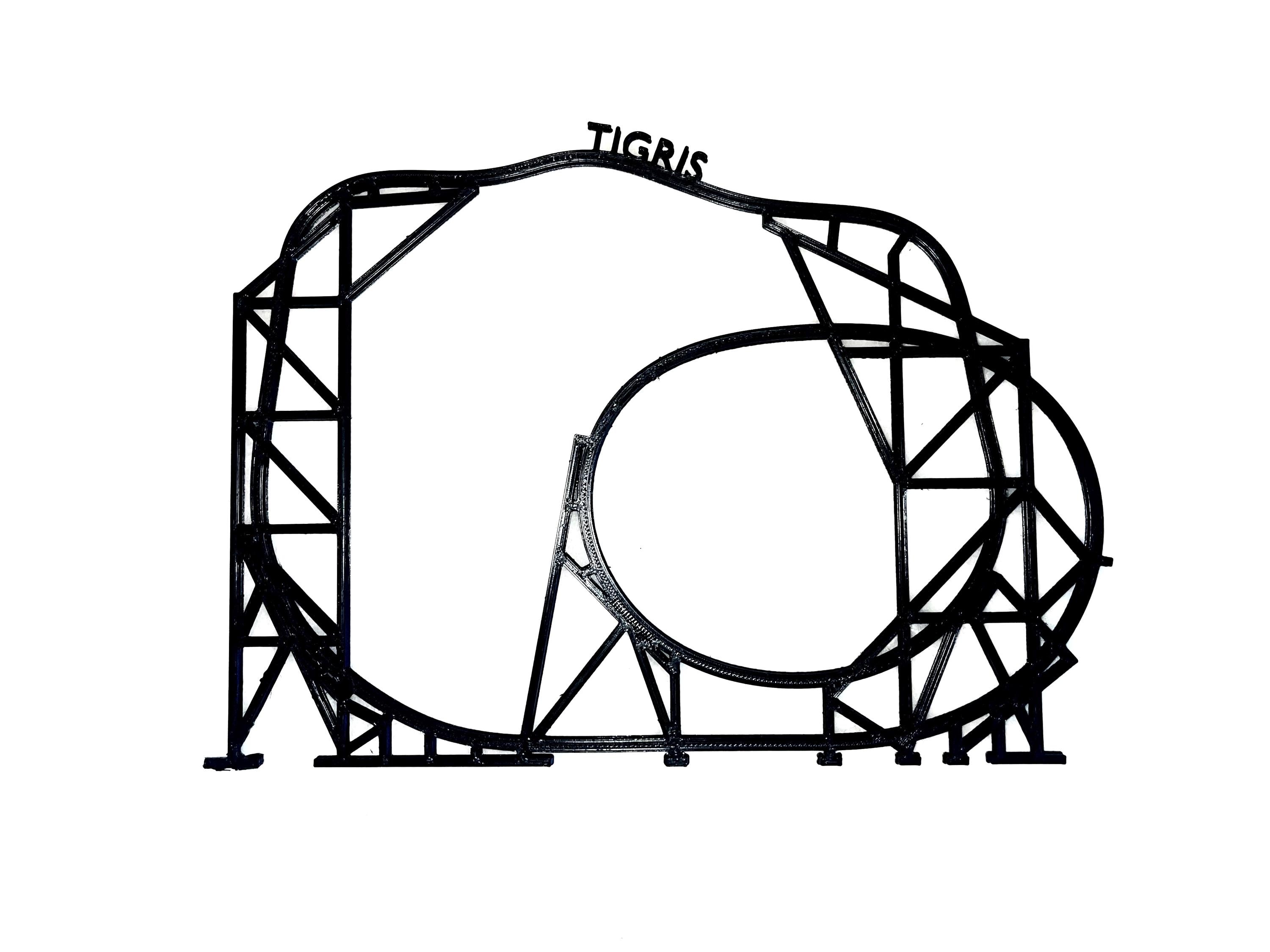 Busch Gardens Tampa Bay Roller Coaster Set, 3D Print, Busch Gardens TB ...