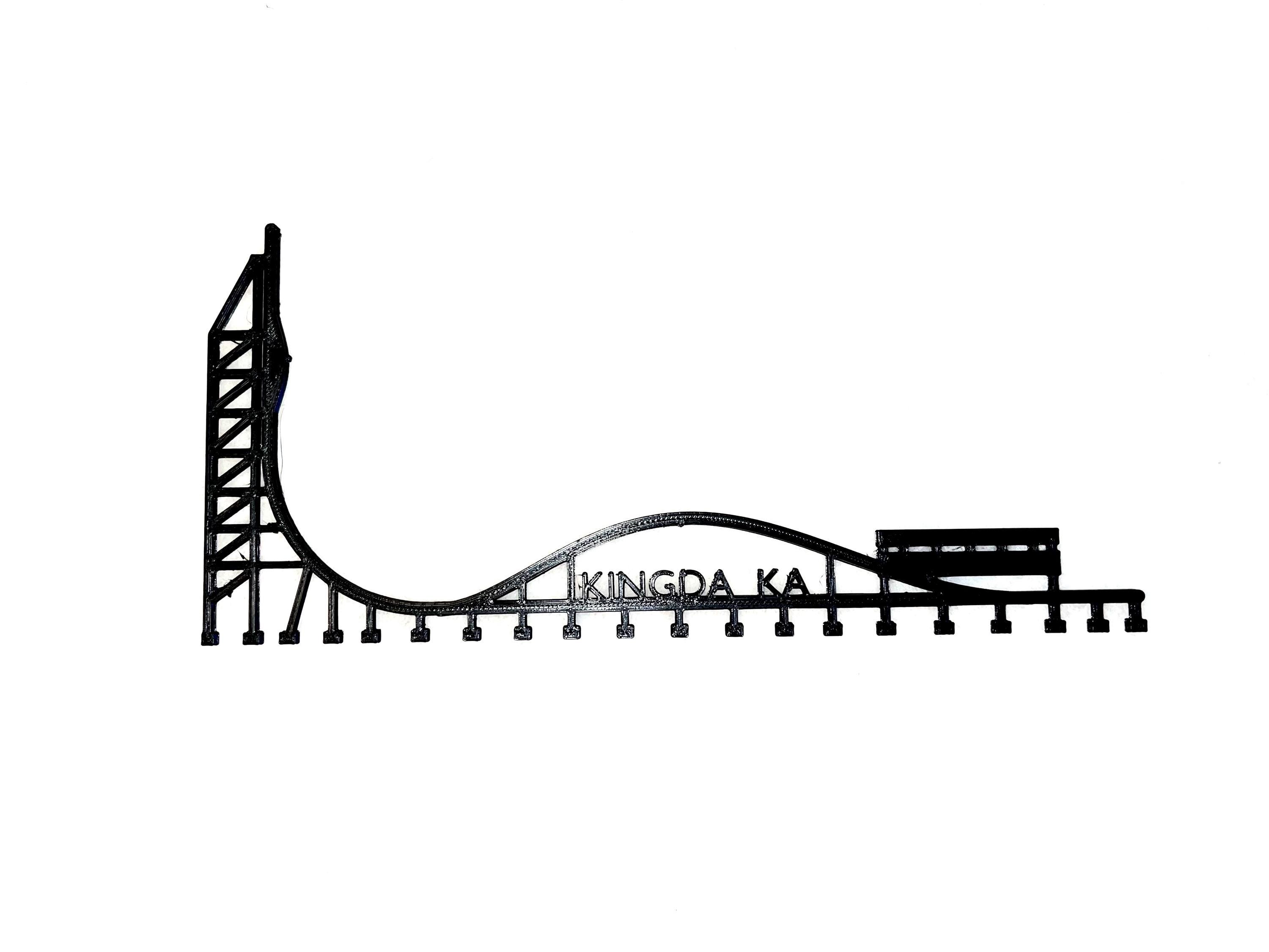 Six Flags Great Adventure Roller Coaster 3D Print Set, 3D Print, Track ...