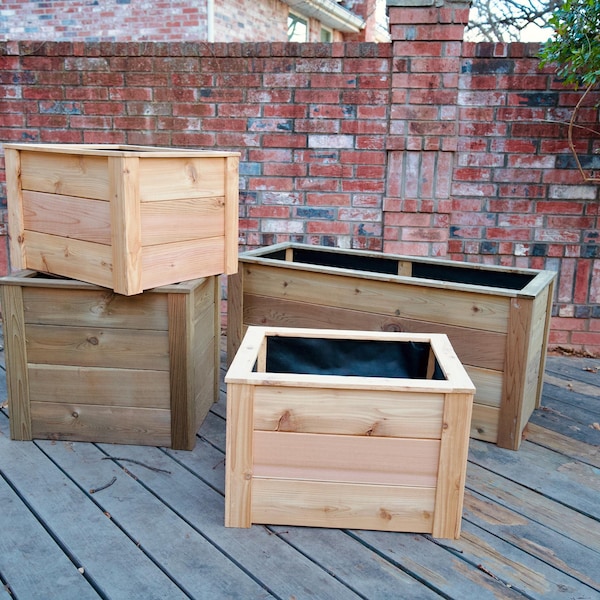 Red Cedar Planter - Etsy