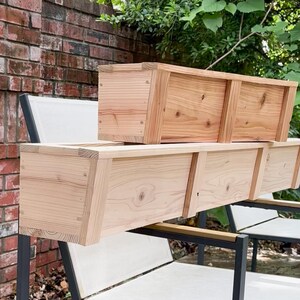 Cottage Style Cedar Window Box Planter for Flowers & Herbs ...