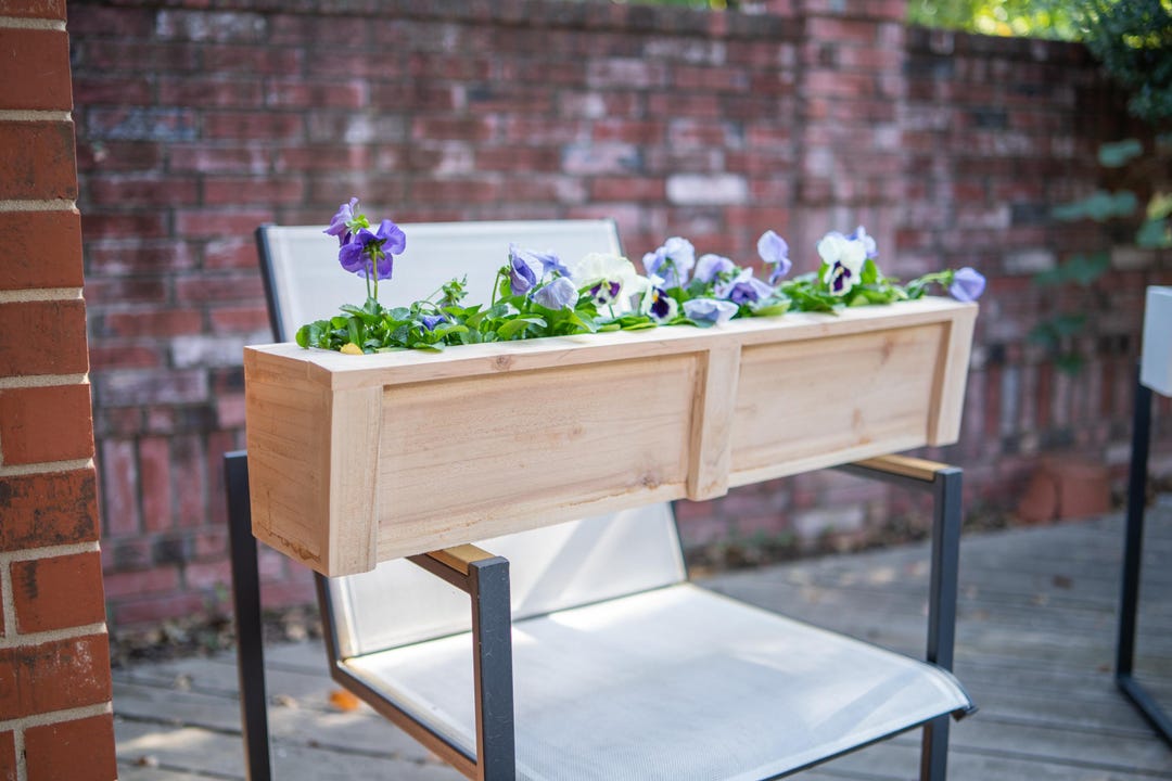 Cottage Style Cedar Window Box Planter for Flowers & Herbs ...