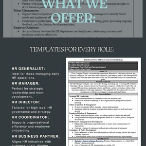 Customizable HR Generalist Job Description Template (editable) - Etsy