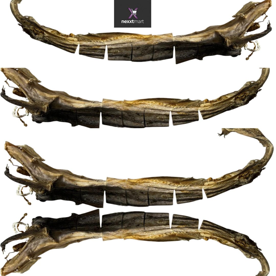 Stockfish Cod, Partially Cut | Small Size | Pack of 4 PIECES | Weighs ...