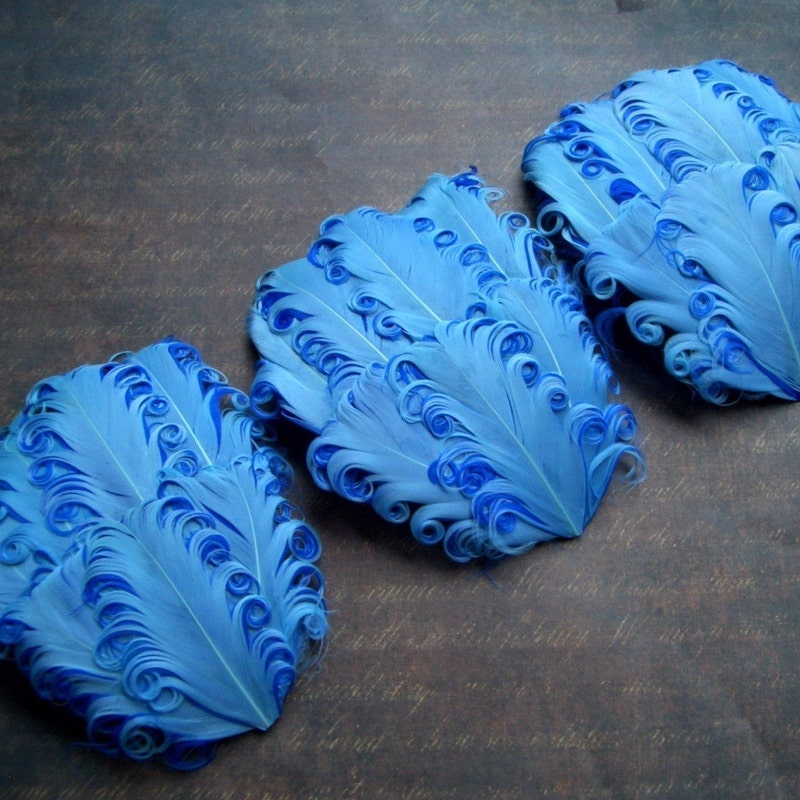 Light Blue Feathers - Etsy