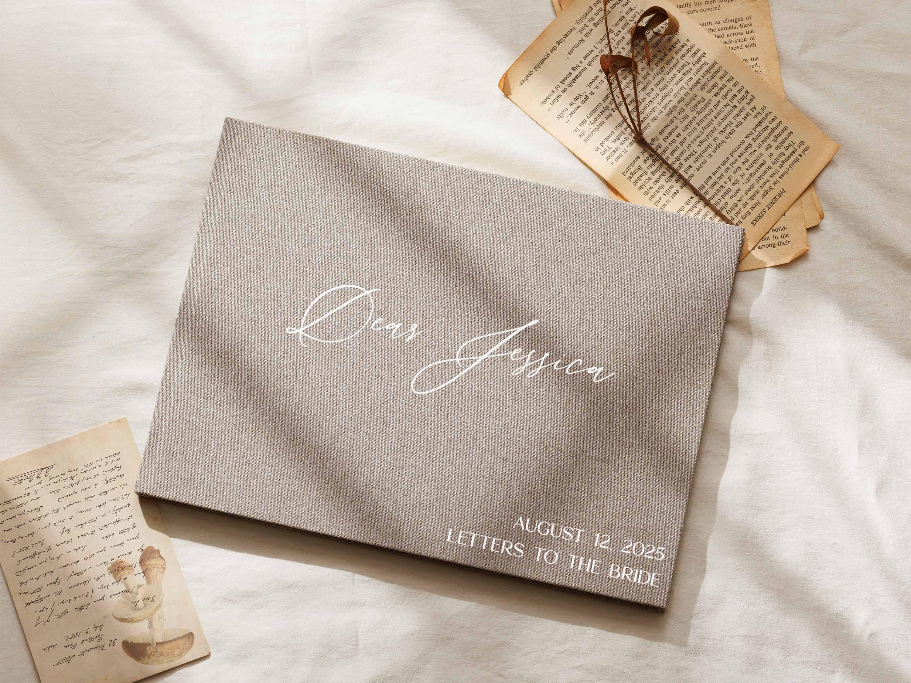 Personalized Letters to the Bride Scrapbook, Bridal Shower Memory Book ...