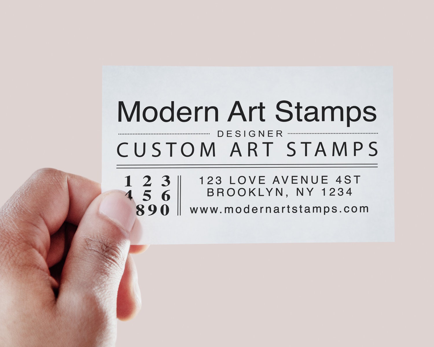 Business Card Stamp Custom Rubber Stamp Custom Stamp | Etsy