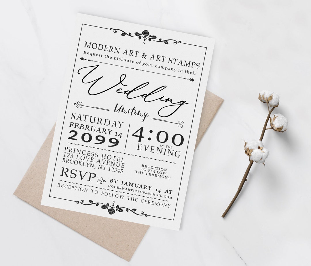 Wedding Invitation Stamp Wedding Stamp Custom Wedding Stamp Custom ...