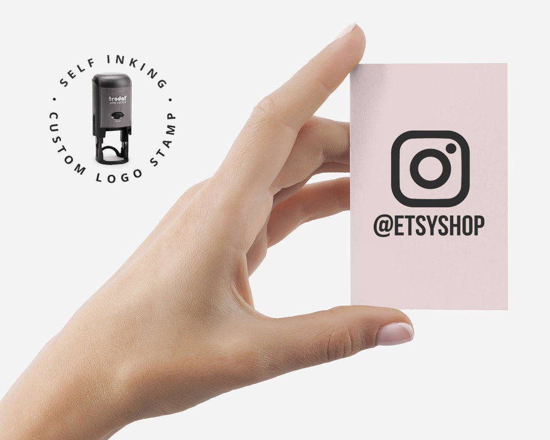 Instagram Stamp, Custom Logo Stamp, Facebook Stamp, Social Media Stamp ...