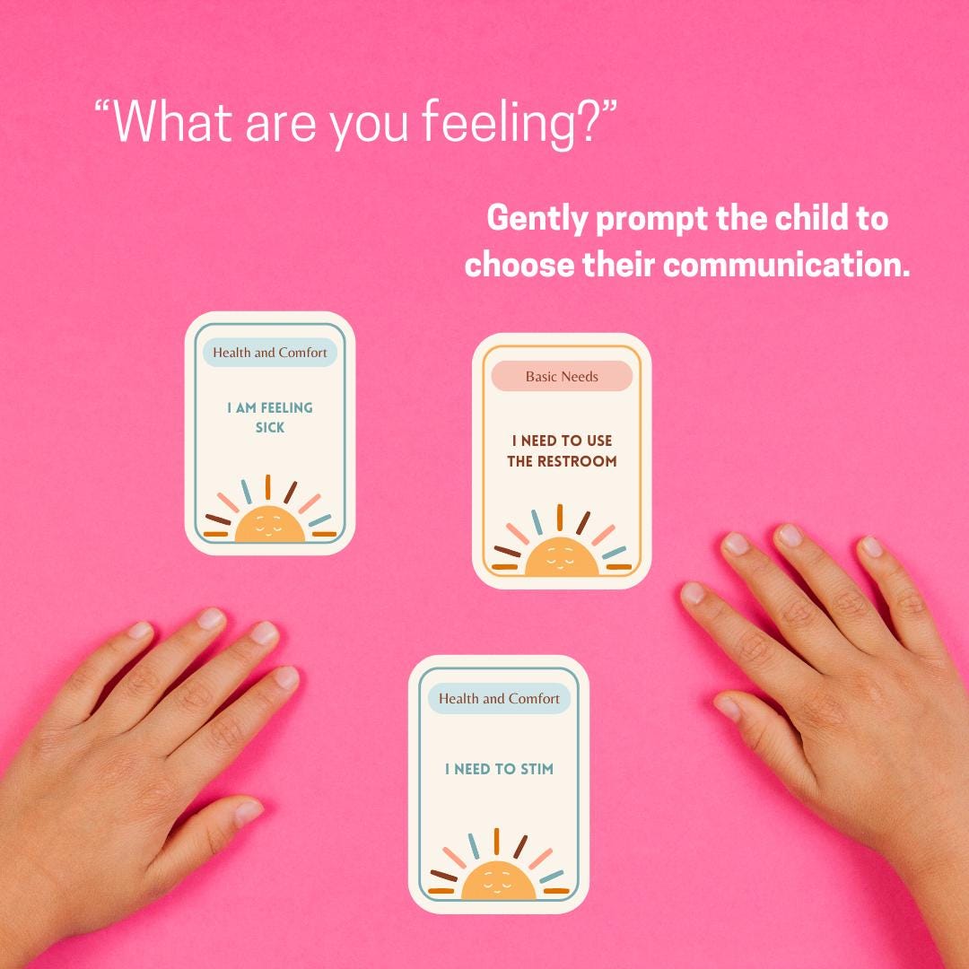 Neurodivergent Communication Flashcards Autism Non-verbal Tools - Etsy