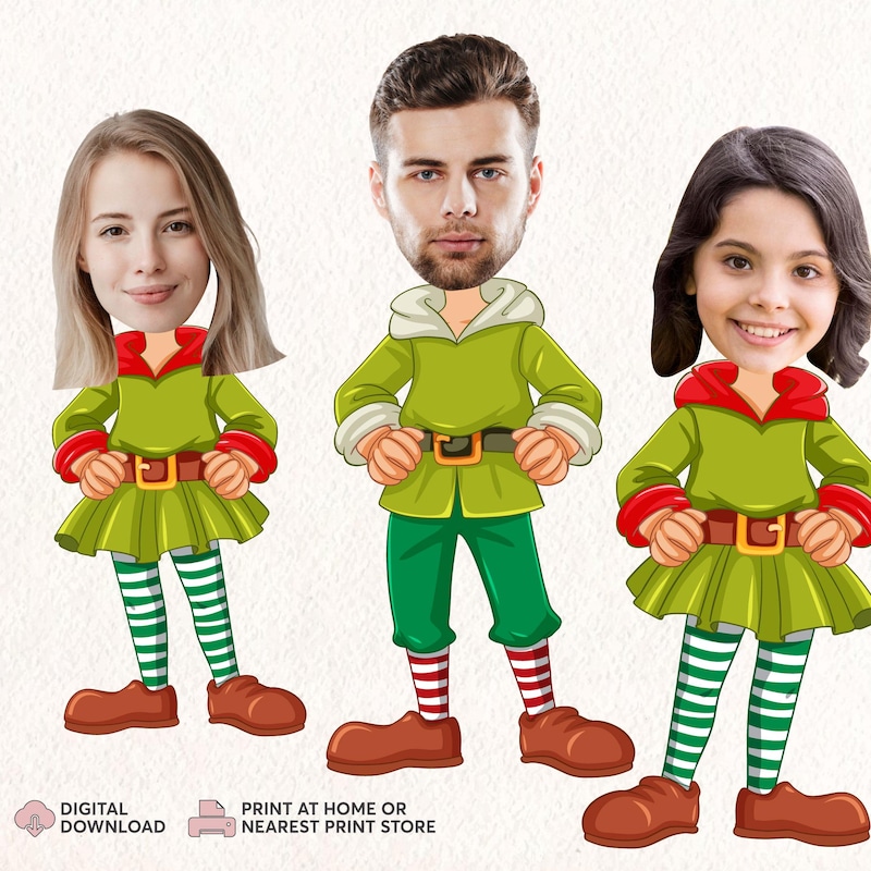 Elf Yourself Cut Outs - Etsy