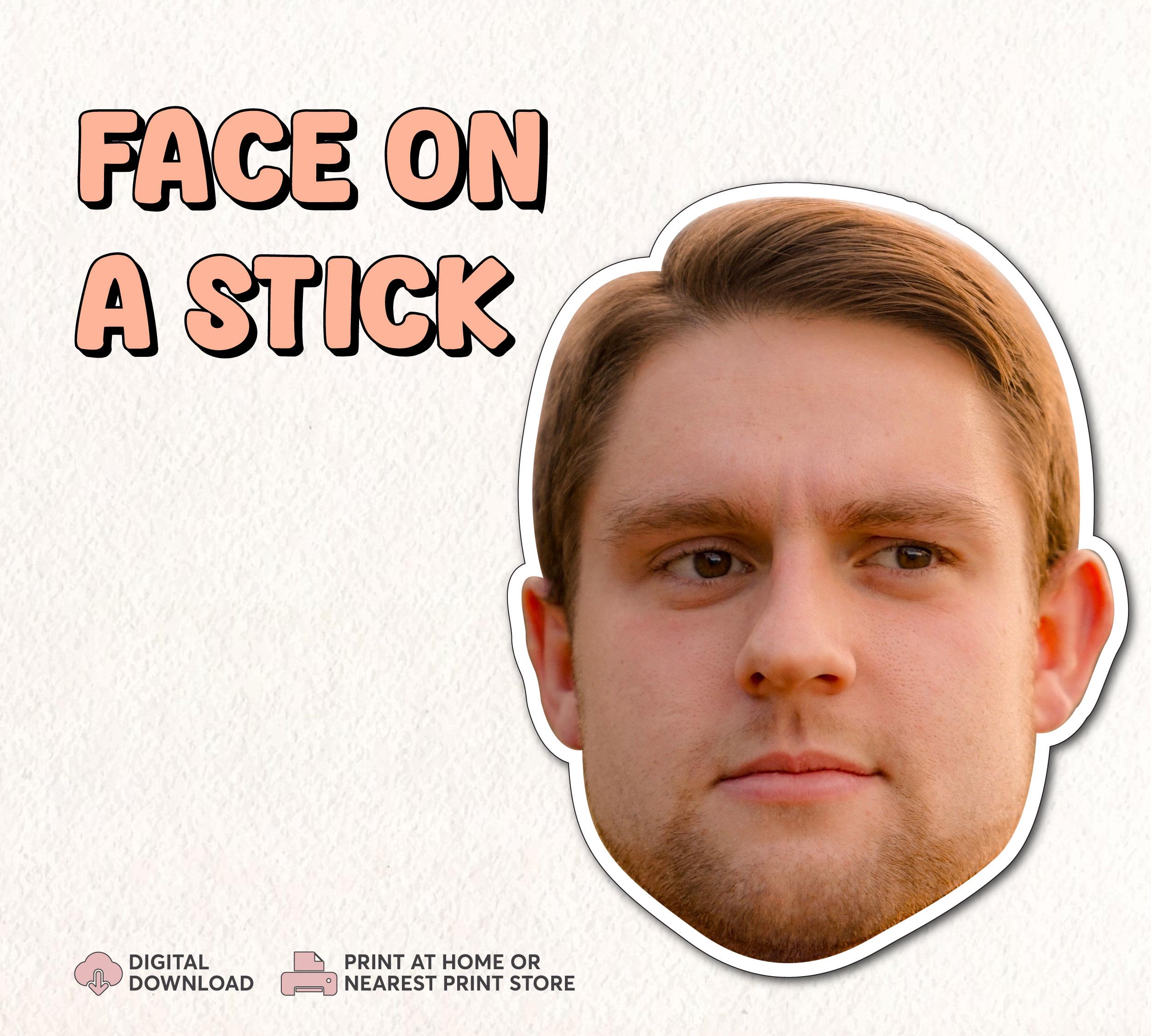 Groom Face Cut Out Custom Face Cut Out Face on a Stick Prop Photo Face ...