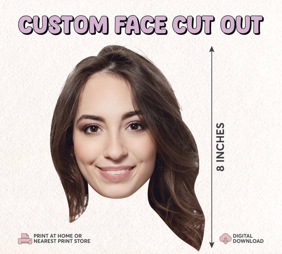 Big Head Graduation Cut Out Adult Face on a Stick Face on a Stick ...