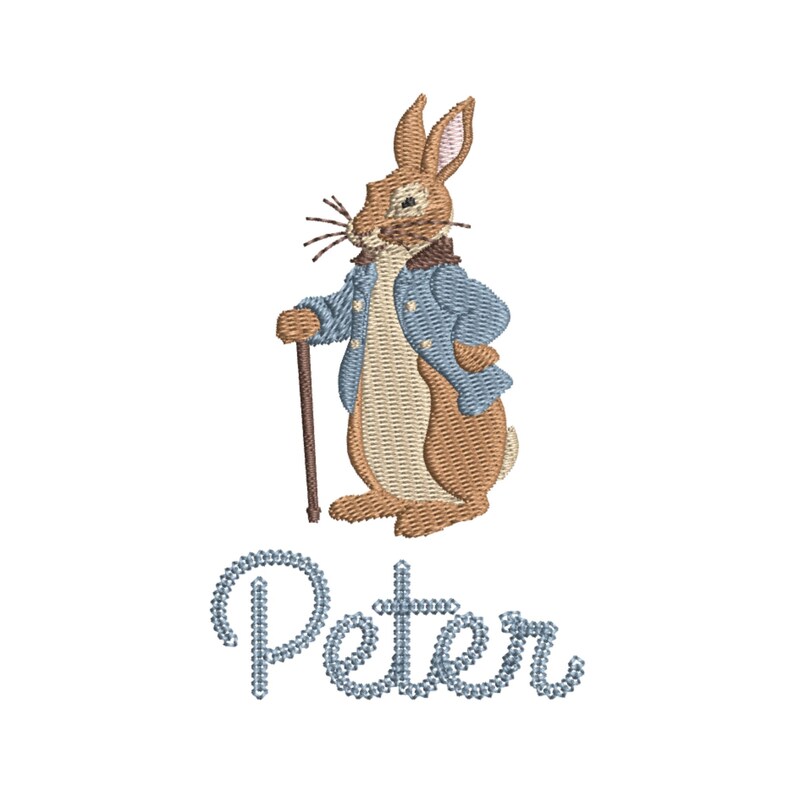 Sir Peter, 5 Sizes, Digital Embroidery Machine File, Kids Easter ...