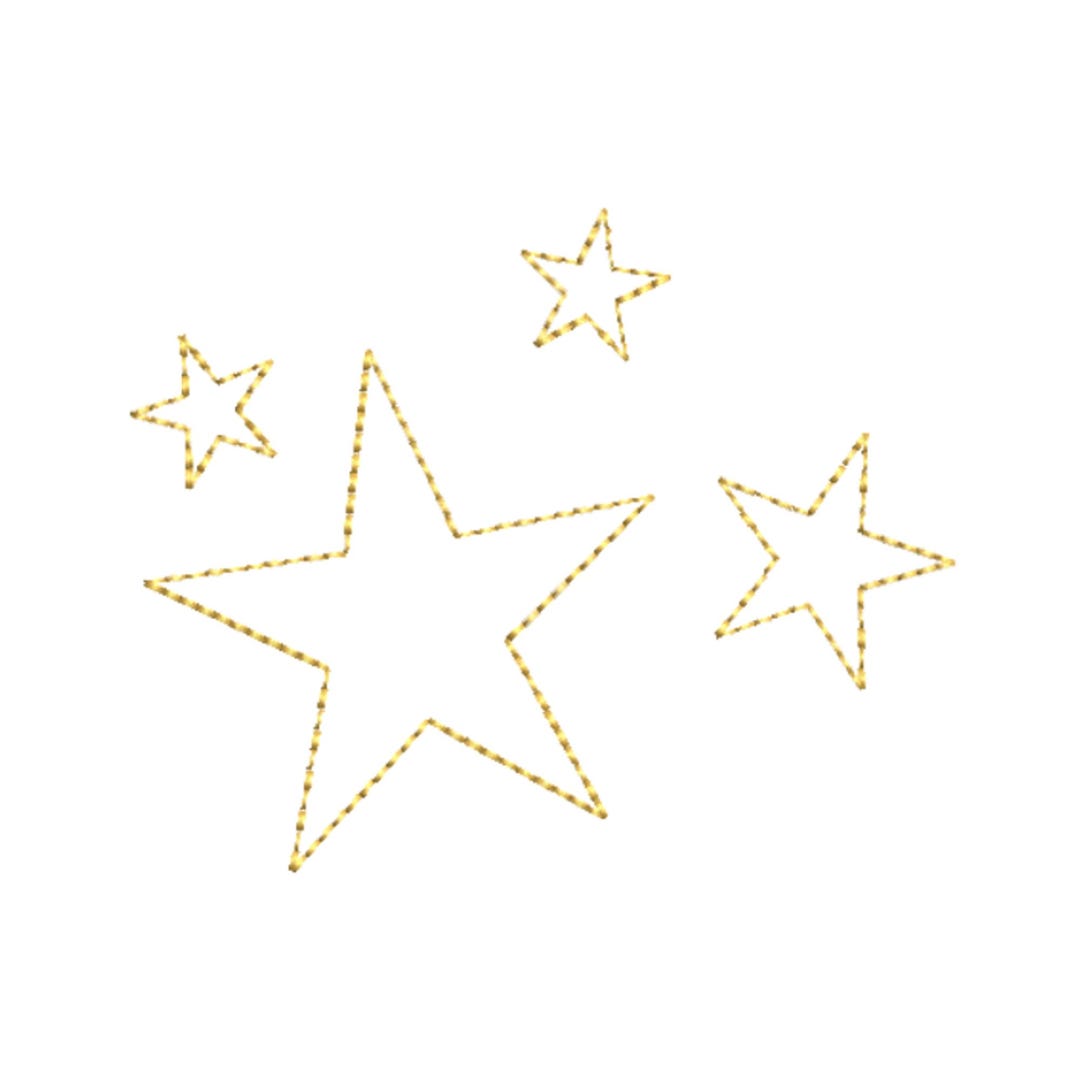 Star Constellation Embroidery Monogram, 3 Styles, 5 Sizes, Digital ...
