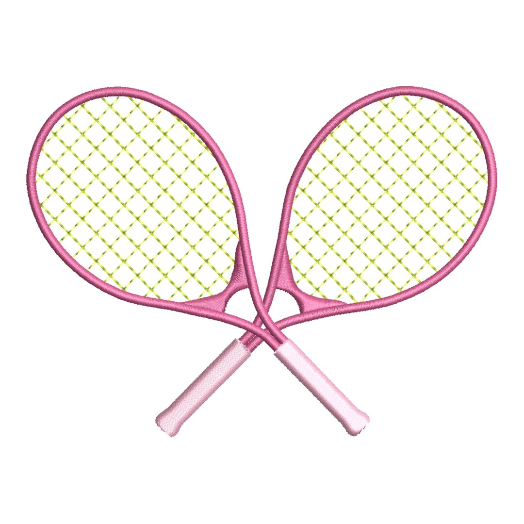 Tennis Racket Embroidery Design | Tennis Machine Embroidery File ...