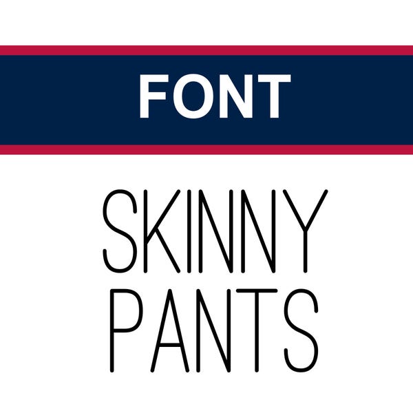 Tall Skinny Numbers - Etsy