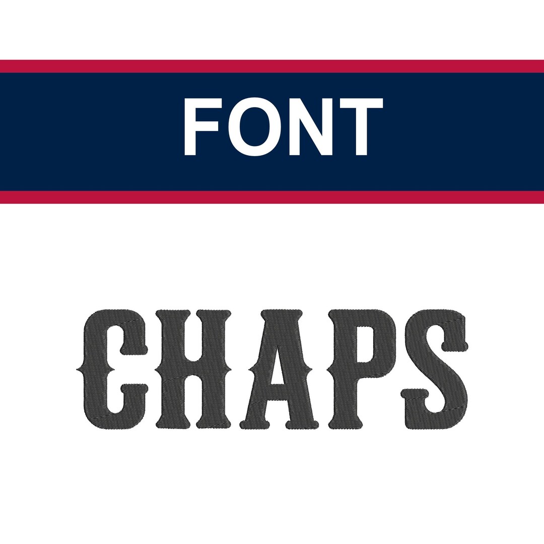 Western Embroidery Font: Digital Machine File for Download, 5 Sizes ...