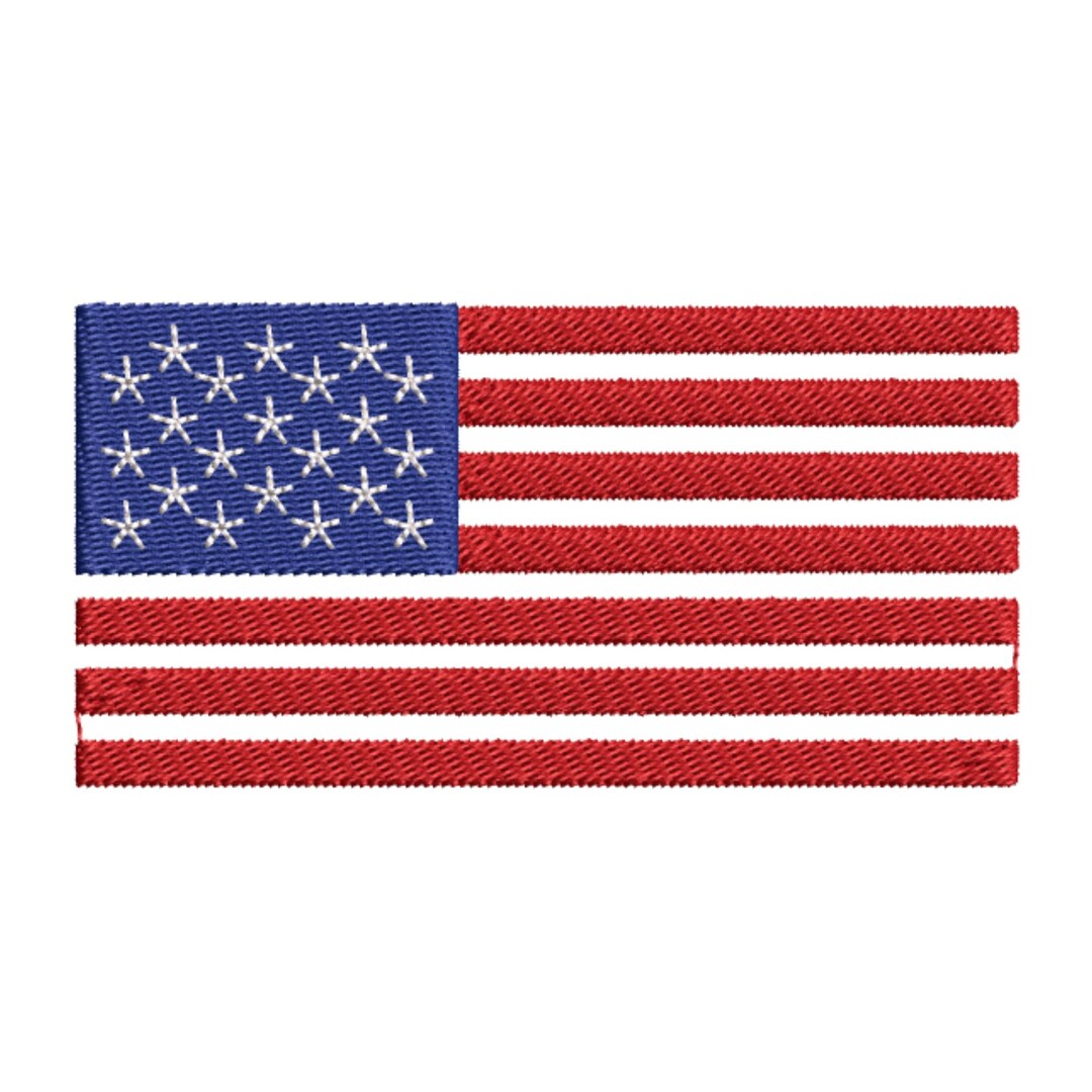 American Flag Embroidery Design | USA Flag Machine Embroidery ...