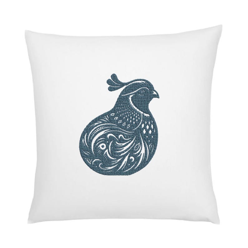 Quail Filigree Embroidery Monogram File Digital Embroidery Machine File ...