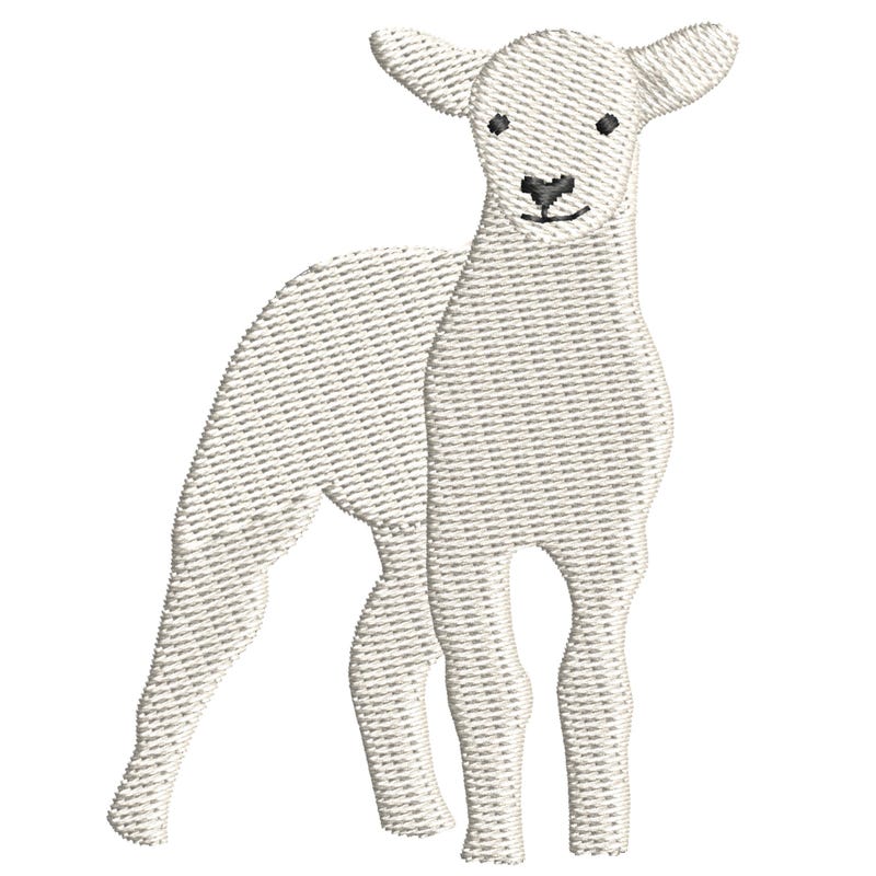 Baby Lamb Embroidery - Etsy