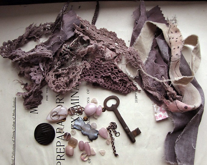 Skeleton Key Necklace Craft Kit Antique and Vintage Laces - Etsy