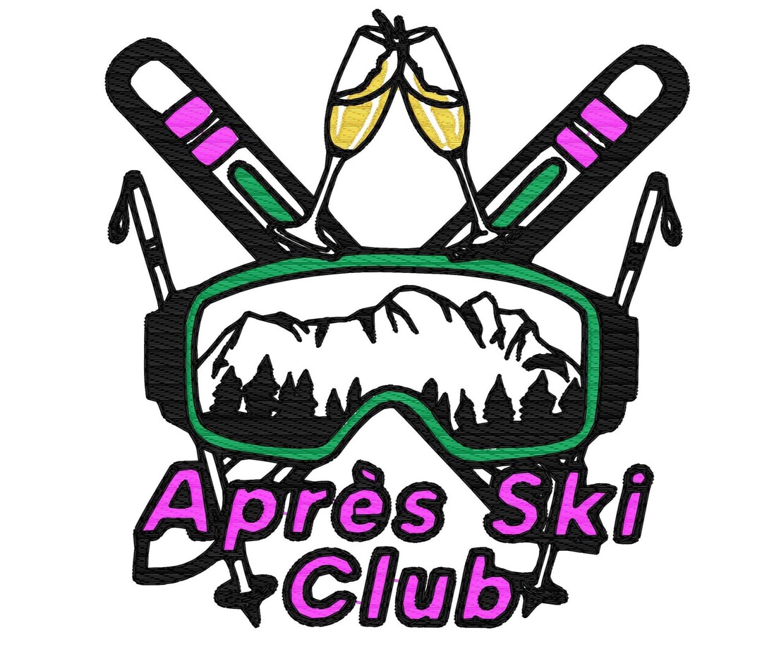 Ski Embroidery Design - Etsy
