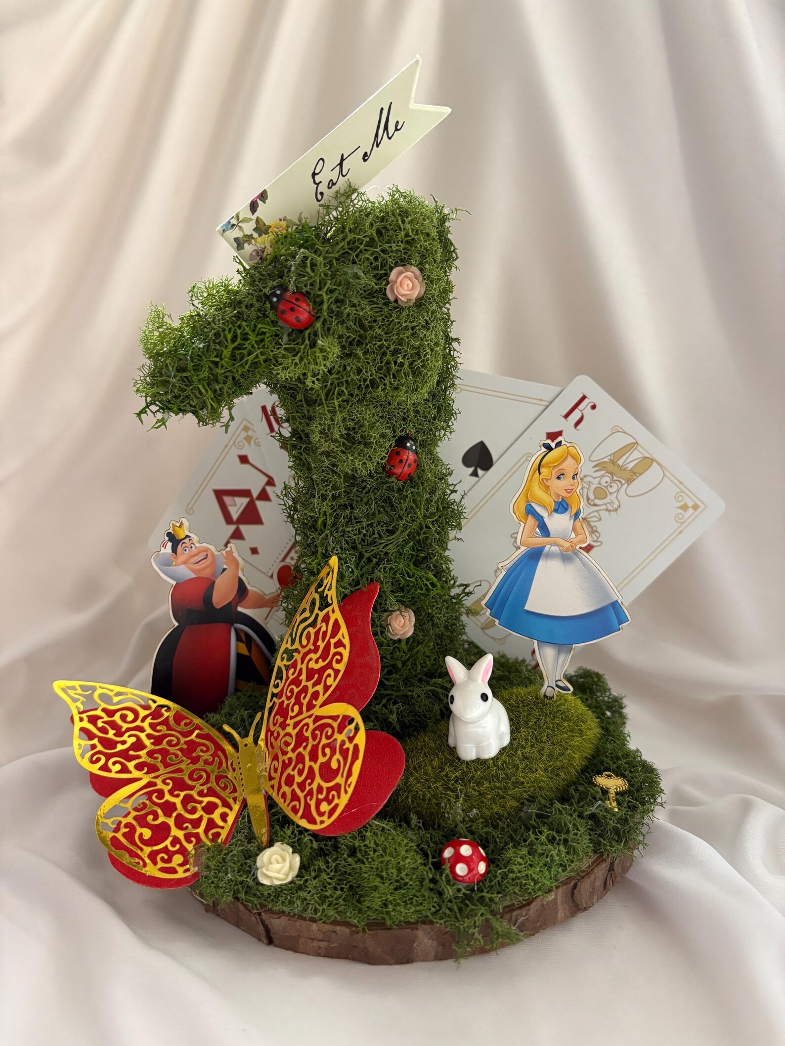 Wooden Table Numbers, Theme Table Numbers, Alice in Wonderland Wooden ...