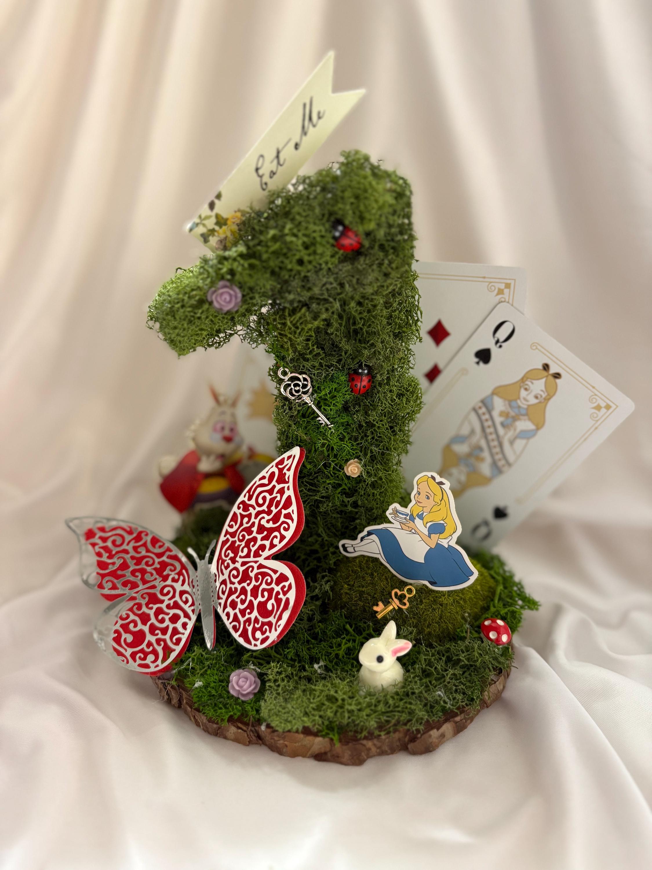 Wooden Table Numbers, Theme Table Numbers, Alice in Wonderland Wooden ...