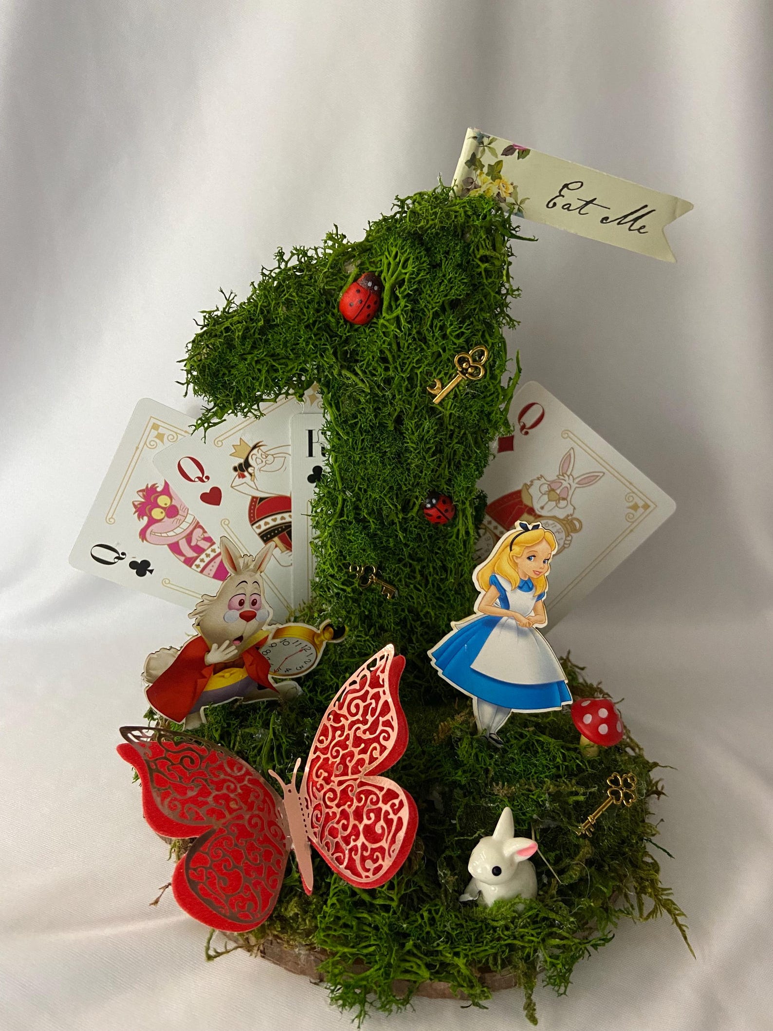 Wooden Table Numbers, Theme Table Numbers, Alice in Wonderland Wooden ...