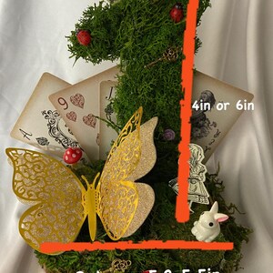 Wooden Table Numbers, Theme Table Numbers, Alice in Wonderland Wooden ...