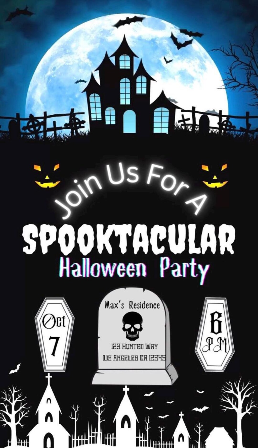 Editable Digital Halloween Boo Invitation - Etsy