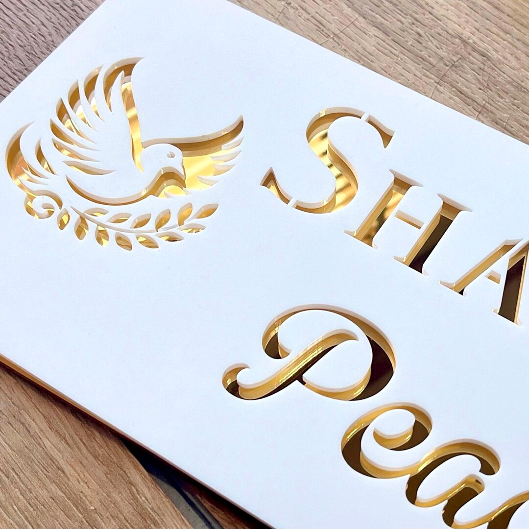 Shalom Home Sign / Shalom House Warming Gift / Shalom-peace House Sign ...