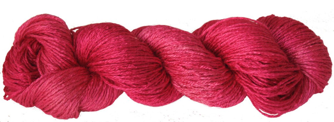 100% Bamboo Yarn red, Hand Painted Yarn, Vegan, Knitting and Crochet ...