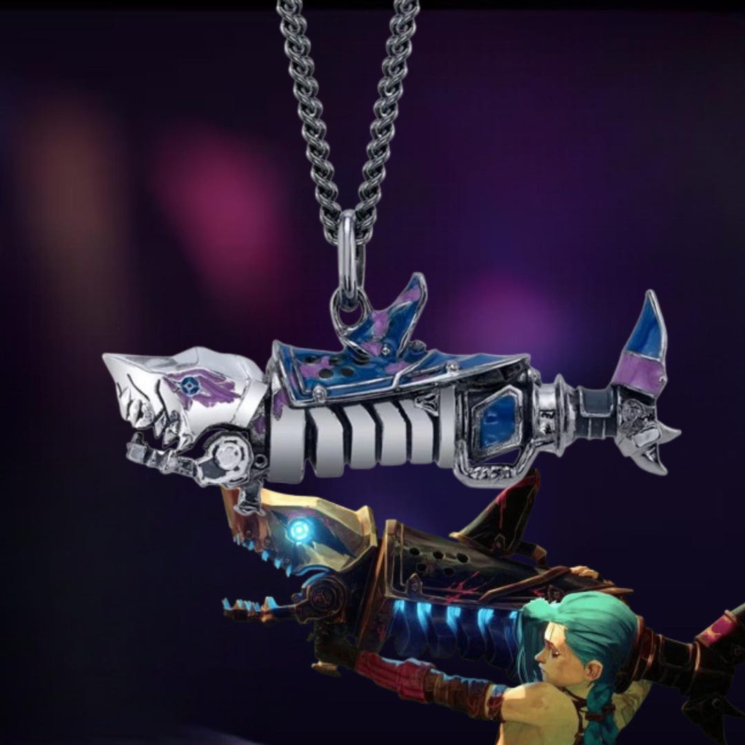 Arcane-inspired Jinx Rocket Launcher Necklace Fantasy Pendant Lol Gift ...