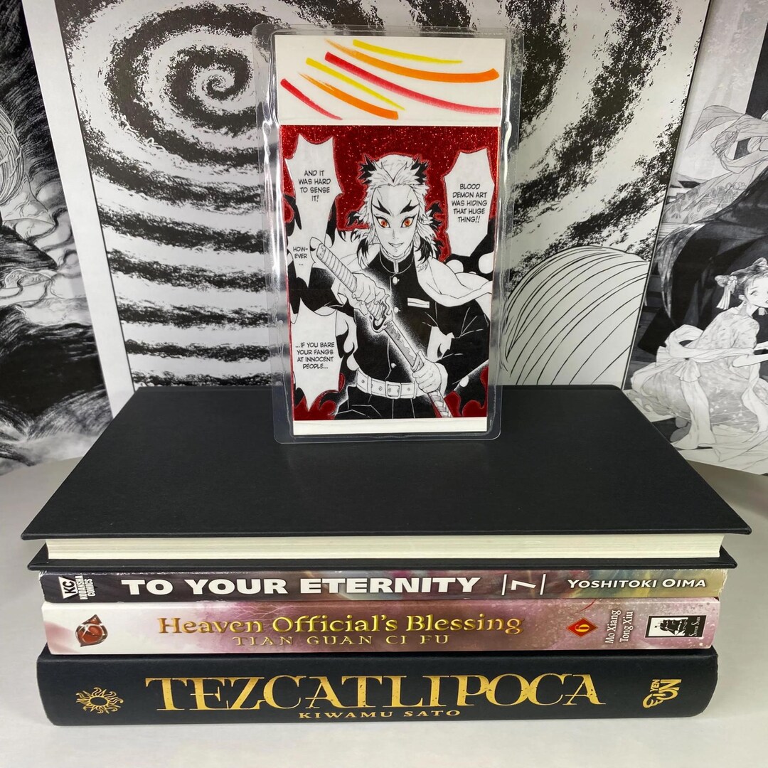 Rengoku Manga Bookmark ~ Demon Slayer, Reversible, Flame, Kyojuro ...