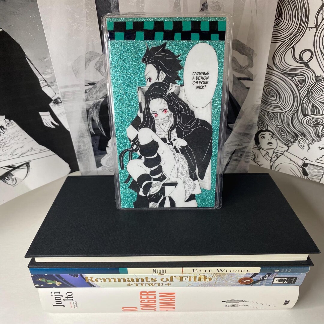 Nezuko Tanjiro Manga Bookmark ~ Demon Slayer, Ds, Anime Bookmark, Gift ...
