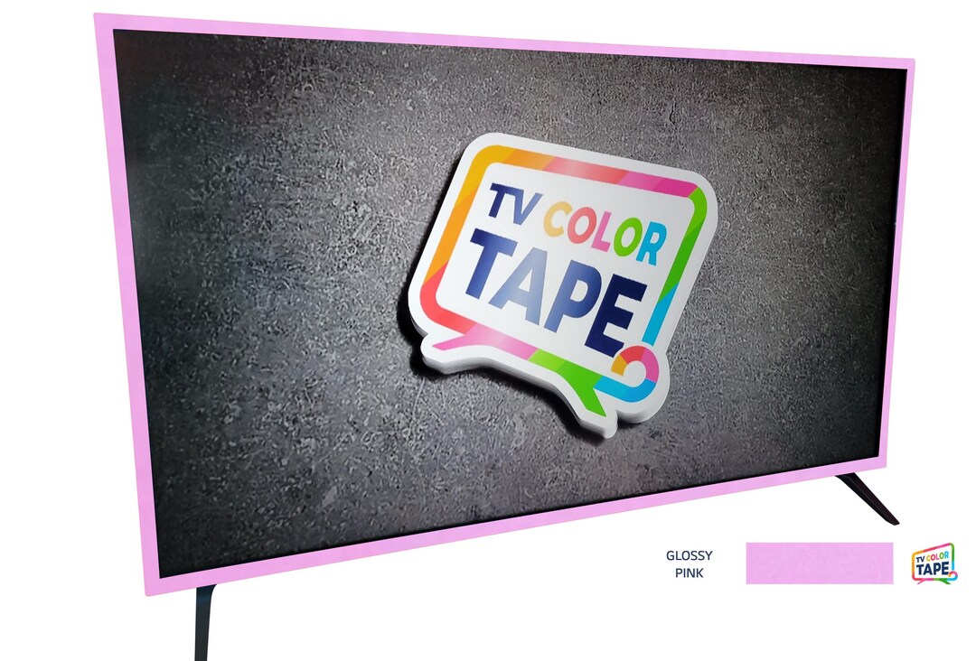 Glossy Pink Tv Color Tape - Etsy