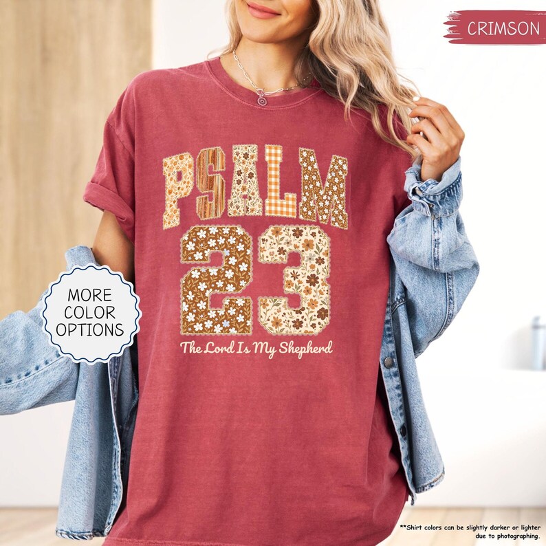 Comfort Colors® Psalm 23 Shirt, the Lord is My Shepherd Tshirt, Bible ...